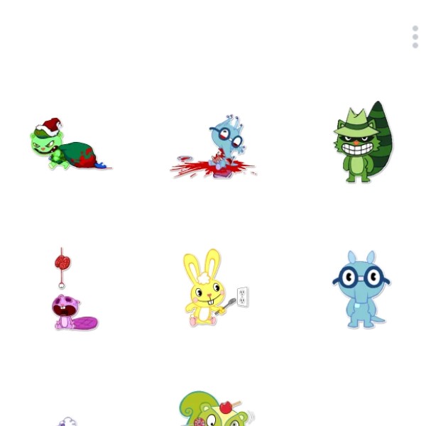 행복한 세 친구 > 만화/애니메이션 스티커 | 텔레그램 한글사이트